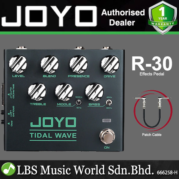 Joyo R-30 Tidal Wave Pedal พร้อม Iconic Effects Tone สําหรับกีตาร์เบส (R30 R 30) | Shopee Thailand