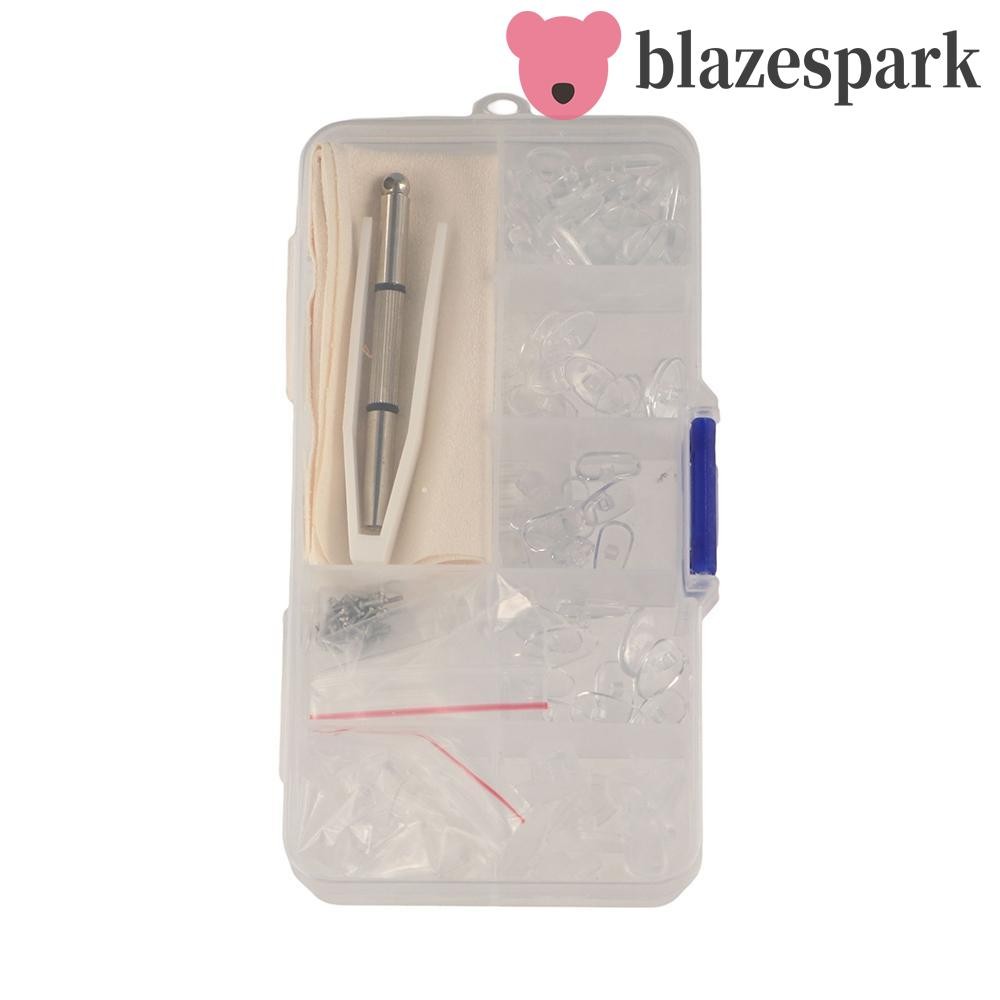 Blazespark ชุดซ่อมแว่นตา, ชุดสกรูความแม่นยําซิลิโคน Antiskid, กล่องเครื่องมือไขควงทนทาน ...