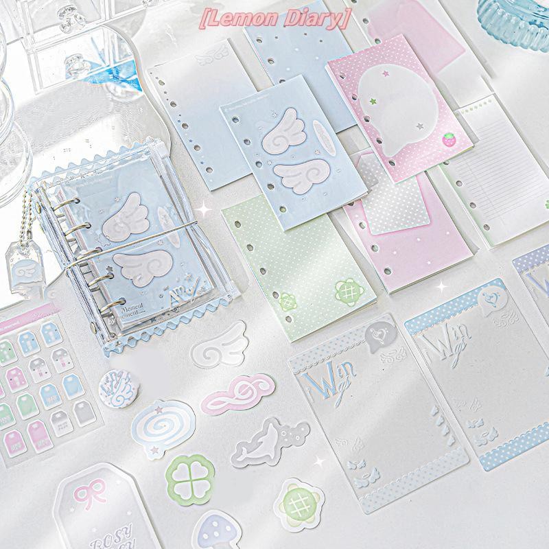 แอลดี| INS สไตล์ถุงขนมรูป Dress-up M5 Journal Book สไตล์เกาหลีหลวมโน้ตบุ๊คเกลียว DIY Mini M5 ...