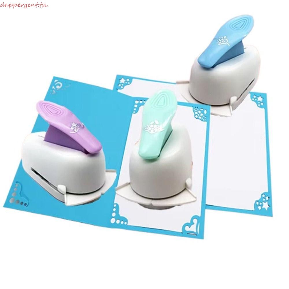 DAPPERGENT เจาะมุมลายนูน, ปรับมุมแฟนซี Border Craft Corner Punch, เด็ก Handmade Hole Puncher ...