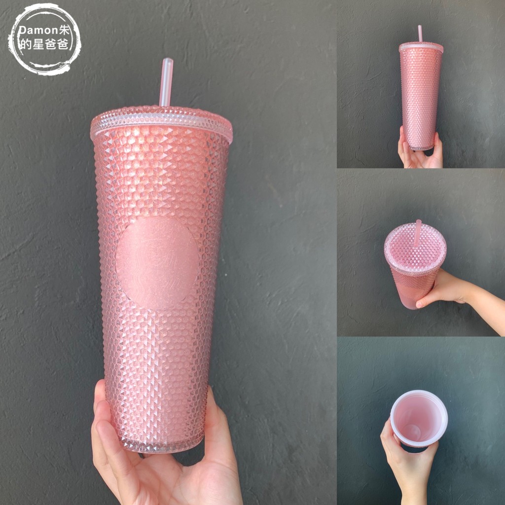 Ins Starbucks 2022 Sakura Seasonถ้วยน้ํา710Mlซากุระสีชมพูซากุระพลาสติกฟางทุเรียนถ้วยจัดส่งฟรี ...
