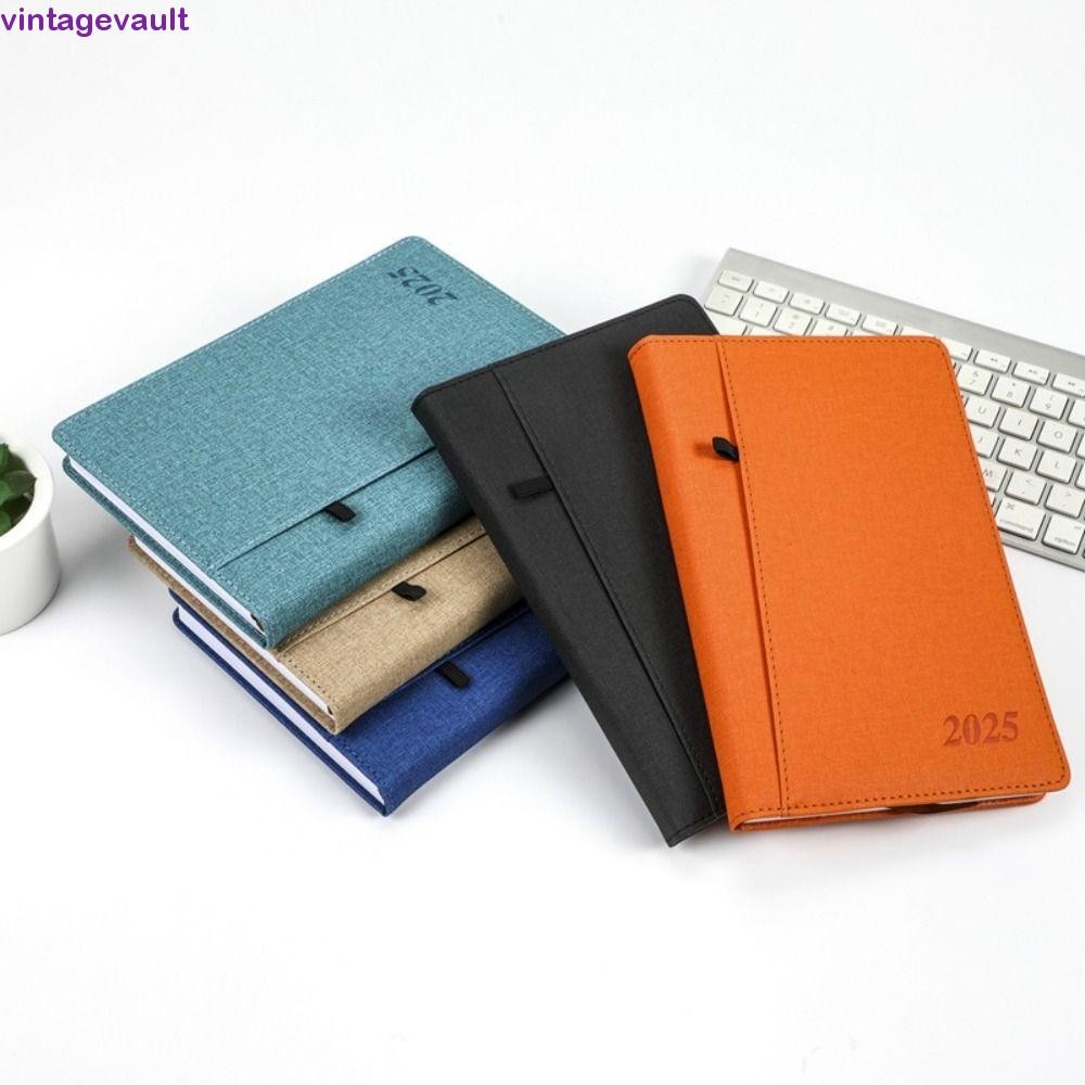 Vintagevault 2025 Agenda Planner Notebook, A5 156 หน้า 2025 Journal ...