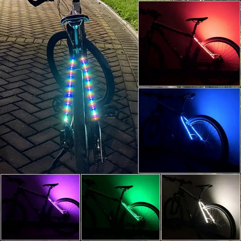LED Bike Wheel Lights Bicycle Decorative Lights Waterproof Battery ...