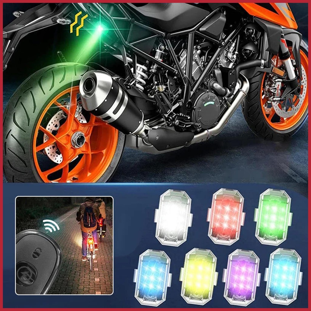 ไฟเตือน Strobe ไฟ Anti-Collision สําหรับ Night Safety 7 สีปรับ ...
