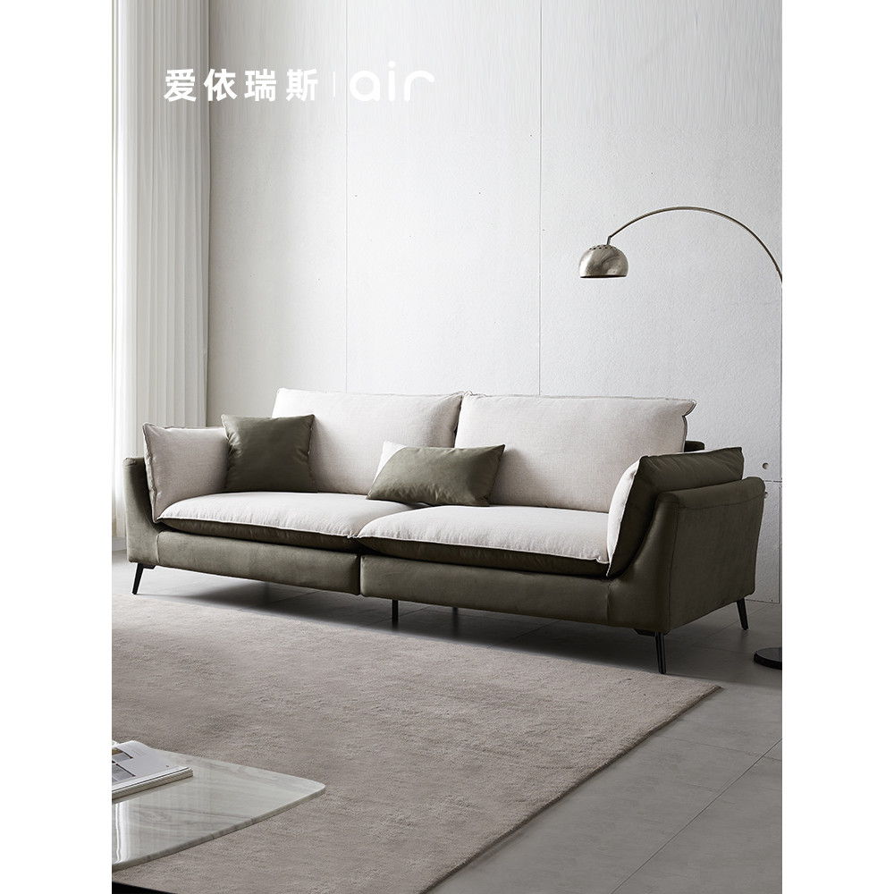 โซฟาหรูหราสไตล์มินิมอลอิตาลี Aiyi Rui Si สำหรับห้องนั่งเล่นในอพาร์ตเ ...