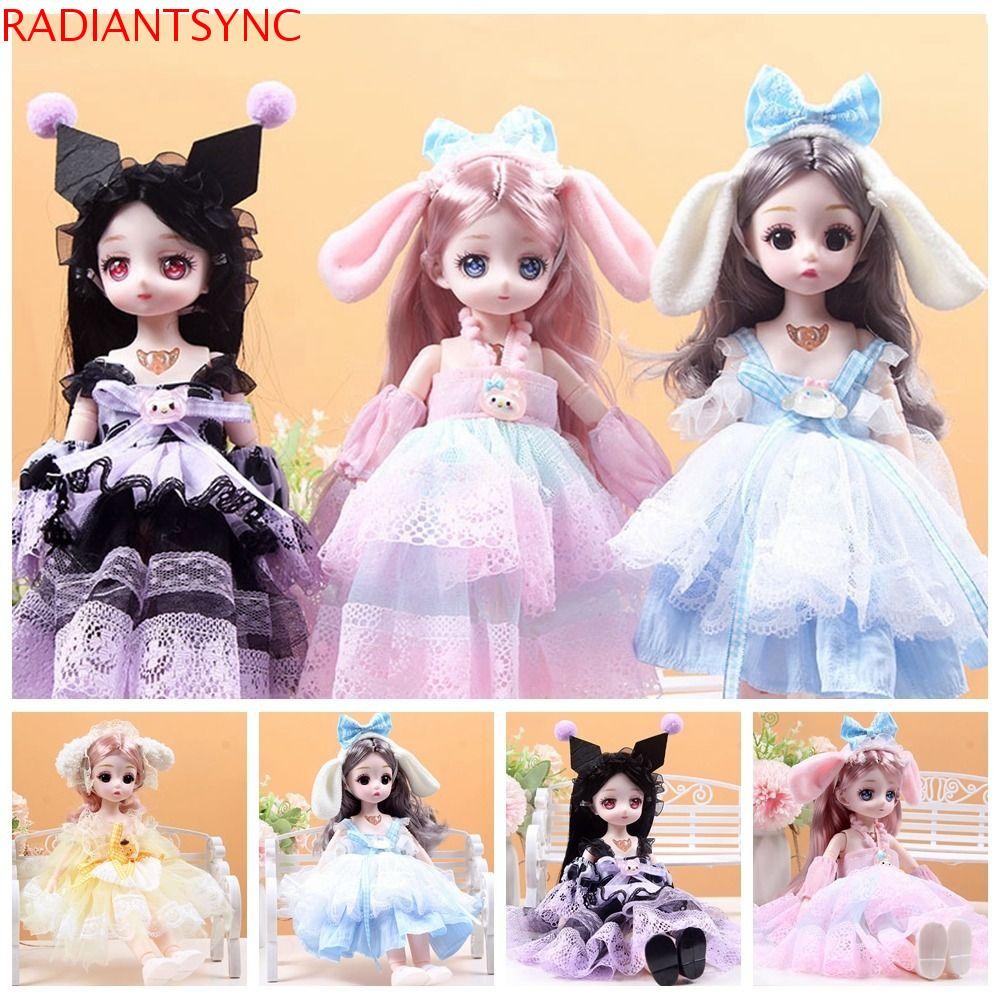 Radiantsync Princess Dress Up ตุ๊กตา Bjd, ดึงดูดตา Kuromi หลายเคลื่อนย้ายได้ 30 ซม.ตุ๊กตา Bjd ...