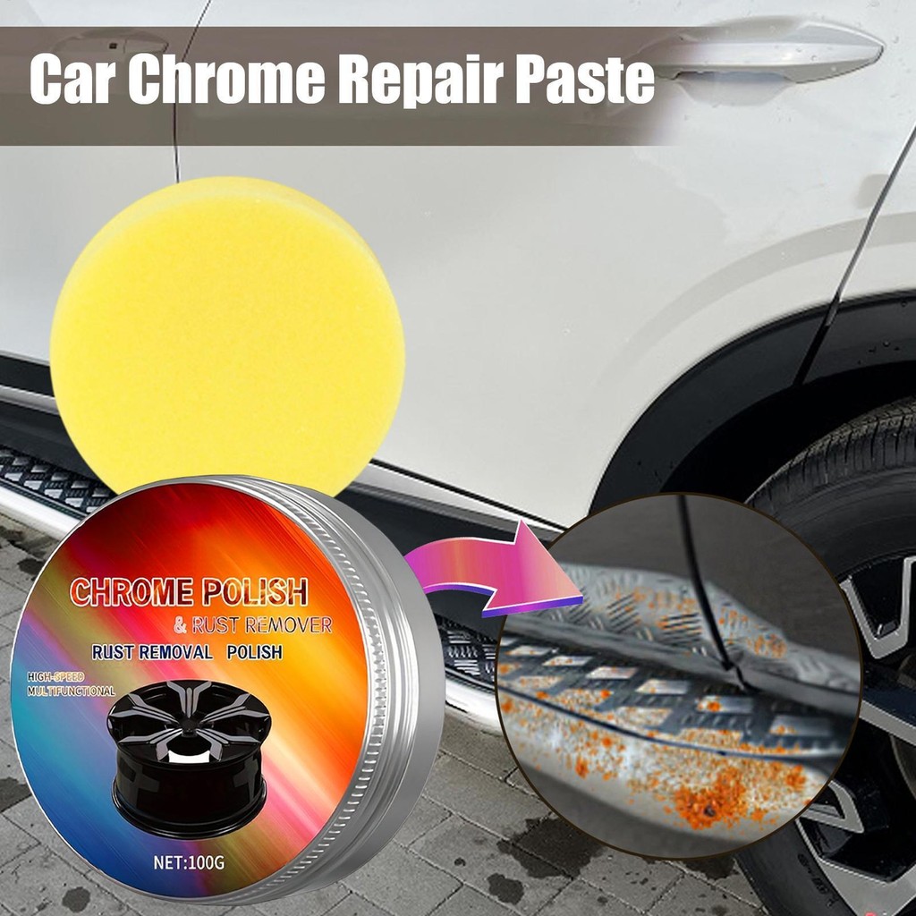 Chrome PolishHigh Gloss Polishing Finish 100g Heavy Duty Multi-Purpose ...