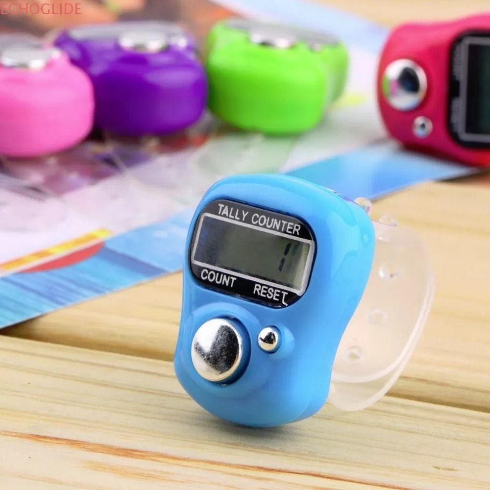 ECHOGLIDE Finger Ring Tally Counter, Digital Hand Held ถักแถวเคาน์เตอร์ ...