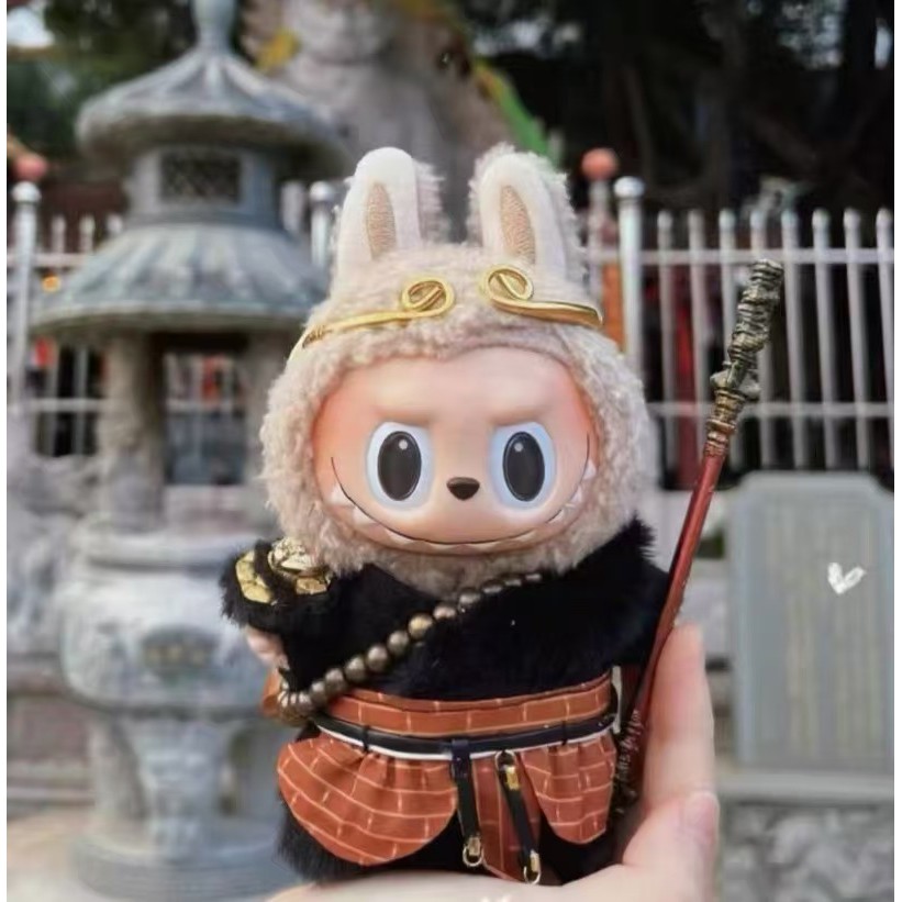 Pop Mart labubu V1 17cm ตุ๊กตาตุ๊กตาจี้ชุด Monkey King | Shopee Thailand