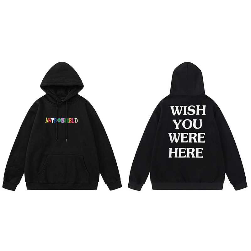 High Street สไตล์ใหม่ Travis Scott TS Rainbow Letter เย็บปักถักร้อยขน ...