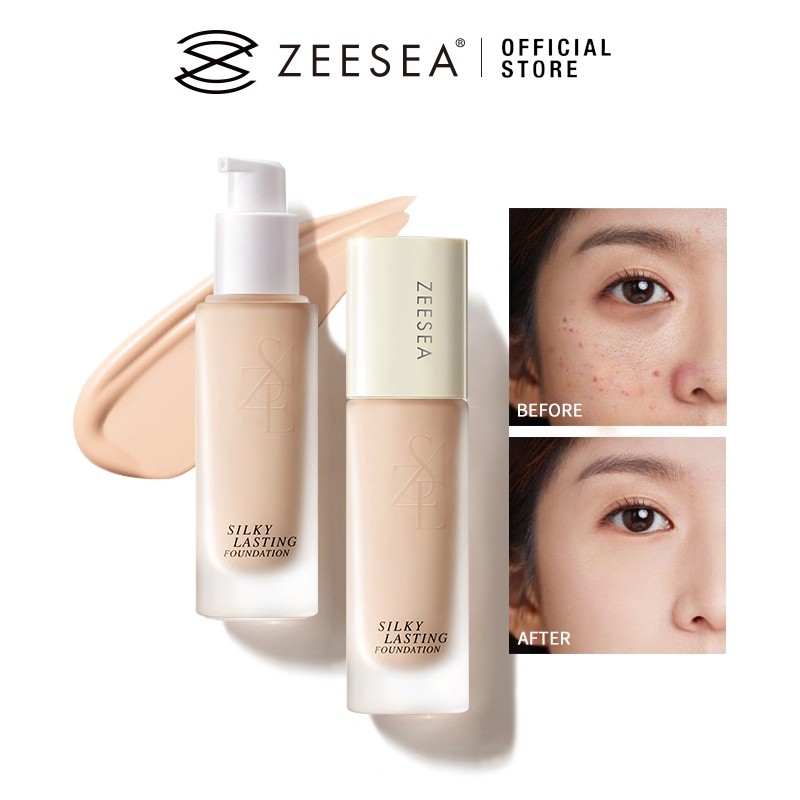 Zeesea Foundation Full Coverage Concealer Oil Control Long Lasting Face ...