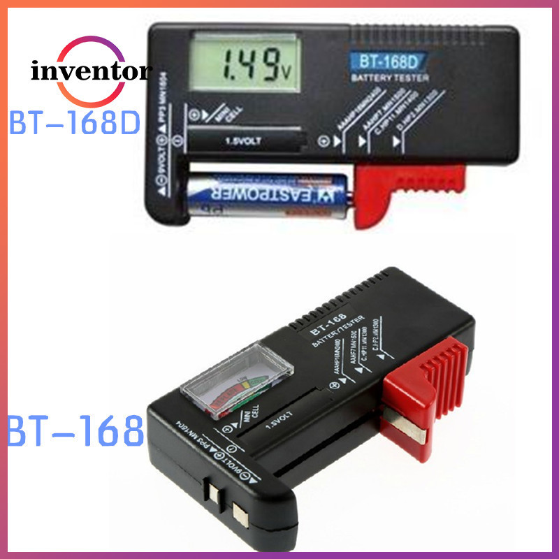 1 ชิ้น BT-168 BT-168D เครื่องทดสอบแบตเตอรี่ดิจิตอลจอแสดงผล LCD AA/AAA/C/D/9 โวลต์/1.5 โวลต์ปุ่ม ...