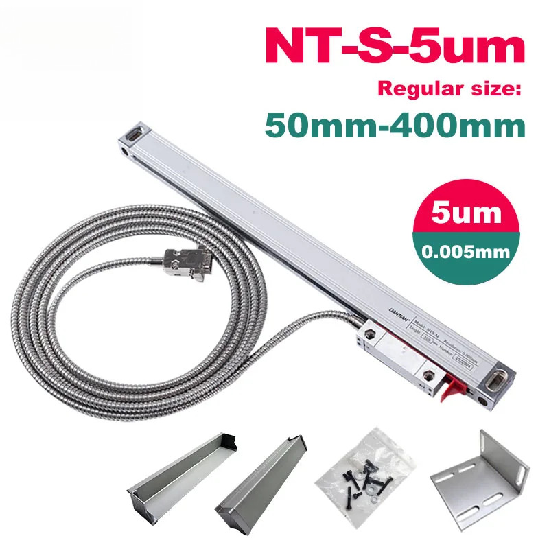 High Precision 0.005mm Milling Lathe Grinder DRO Linear Glass Scale 100 200 300 400mm Travel TTL ...