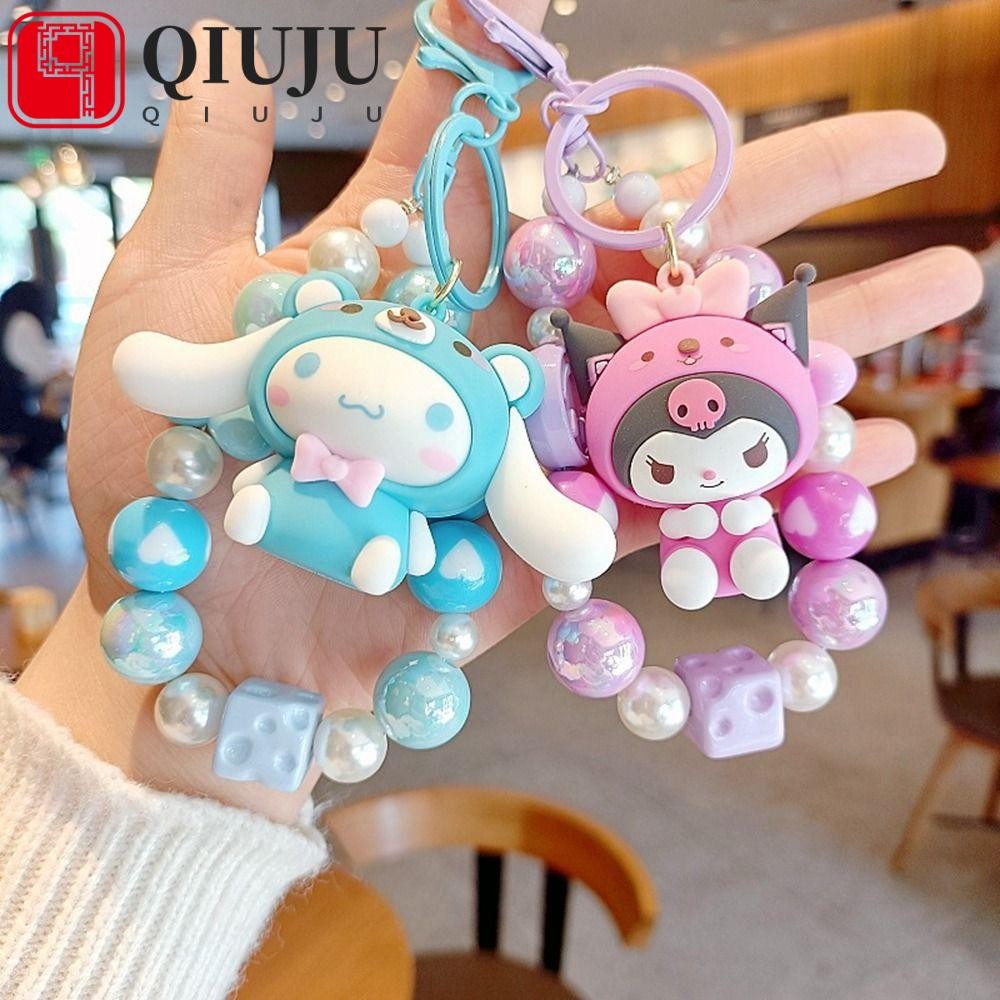 พวงกุญแจ QIJU Sanrio พวงกุญแจ Kawaii PVC Hello Kitty จี้ Hello Kitty Kuromi กระเป๋าอุปกรณ์เสริม ...
