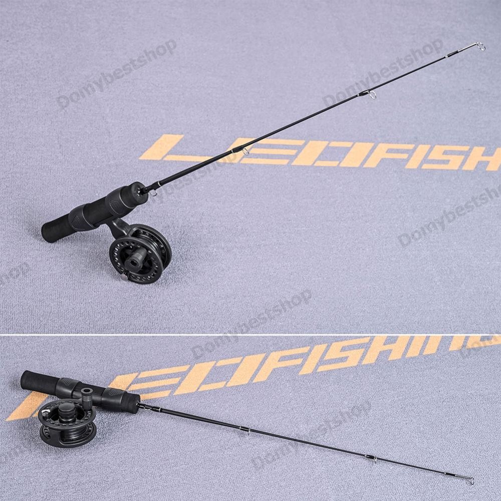 ใหม่ LEO 51cm Fishing Rod Reel Combo ไฟเบอร์กลาสเบ็ดตกปลาทะเลแบบพกพา ...