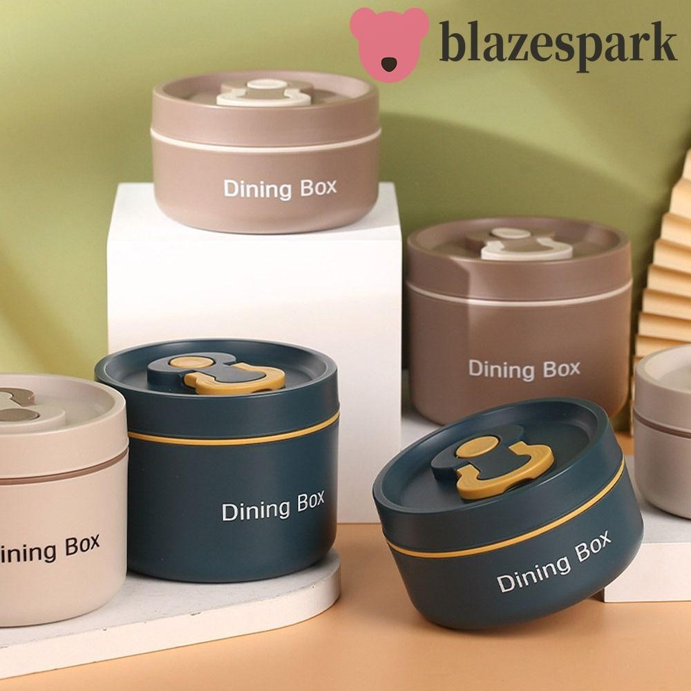 Blazespark กล่องอาหารกลางวันความร้อน, สแตนเลส 350 มล./650 มล., แบบพกพารอบเกรดอาหารสด-เก็บกล่อง ...