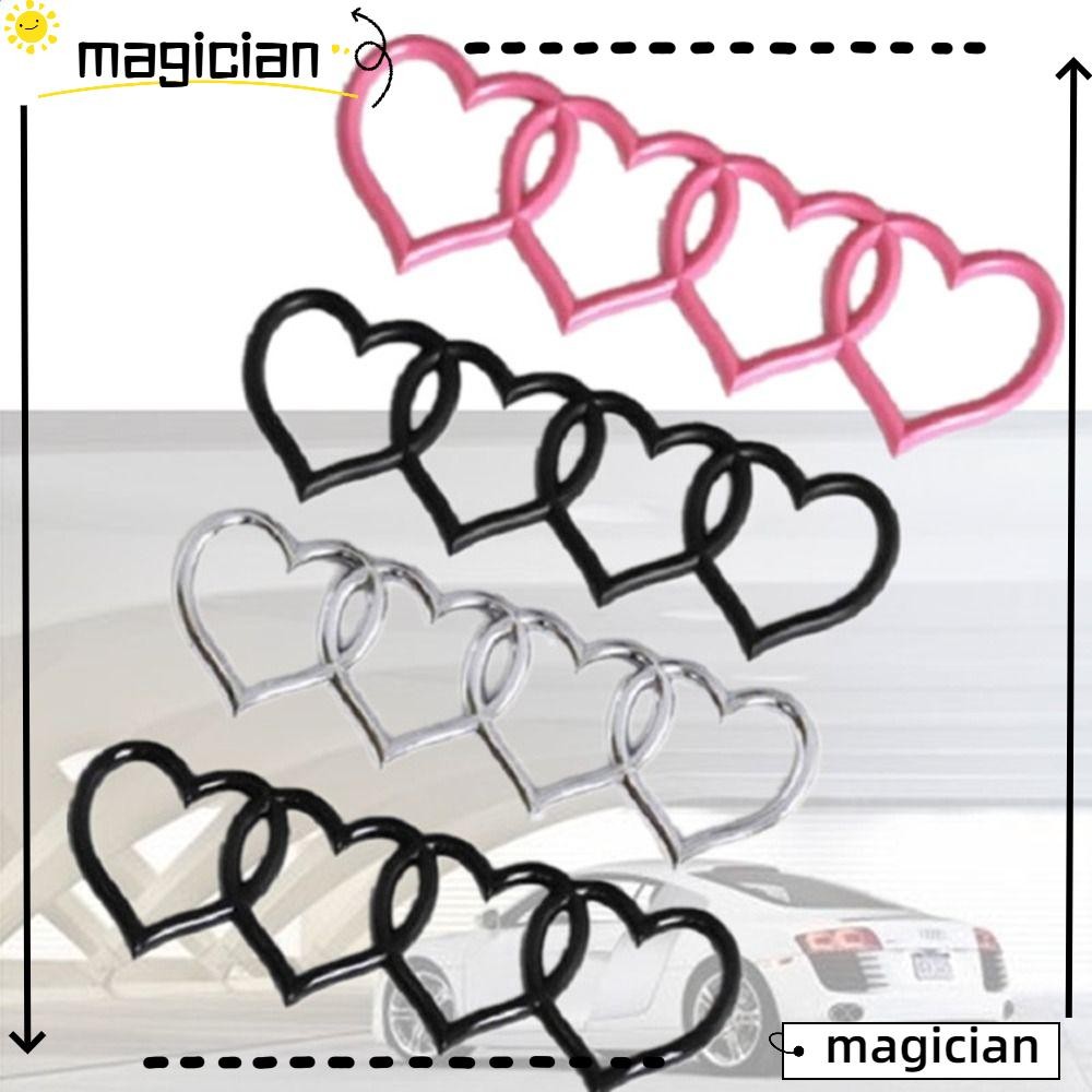 Mag Love Heart โลโก้ด้านหลัง รูปหัวใจพลาสติก Abs ไฟท้ายป้าย โลโก้รถ Trunk ป้ายสําหรับรถยนต์ Audi