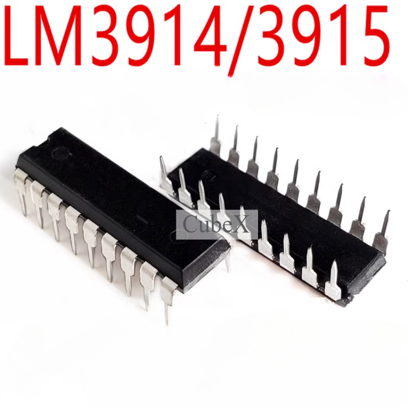 2/2 ชิ้น LM3915N-1/LM3914N-1 LED Bar Graph จอแสดงผล Driver IC DIP-18 ...