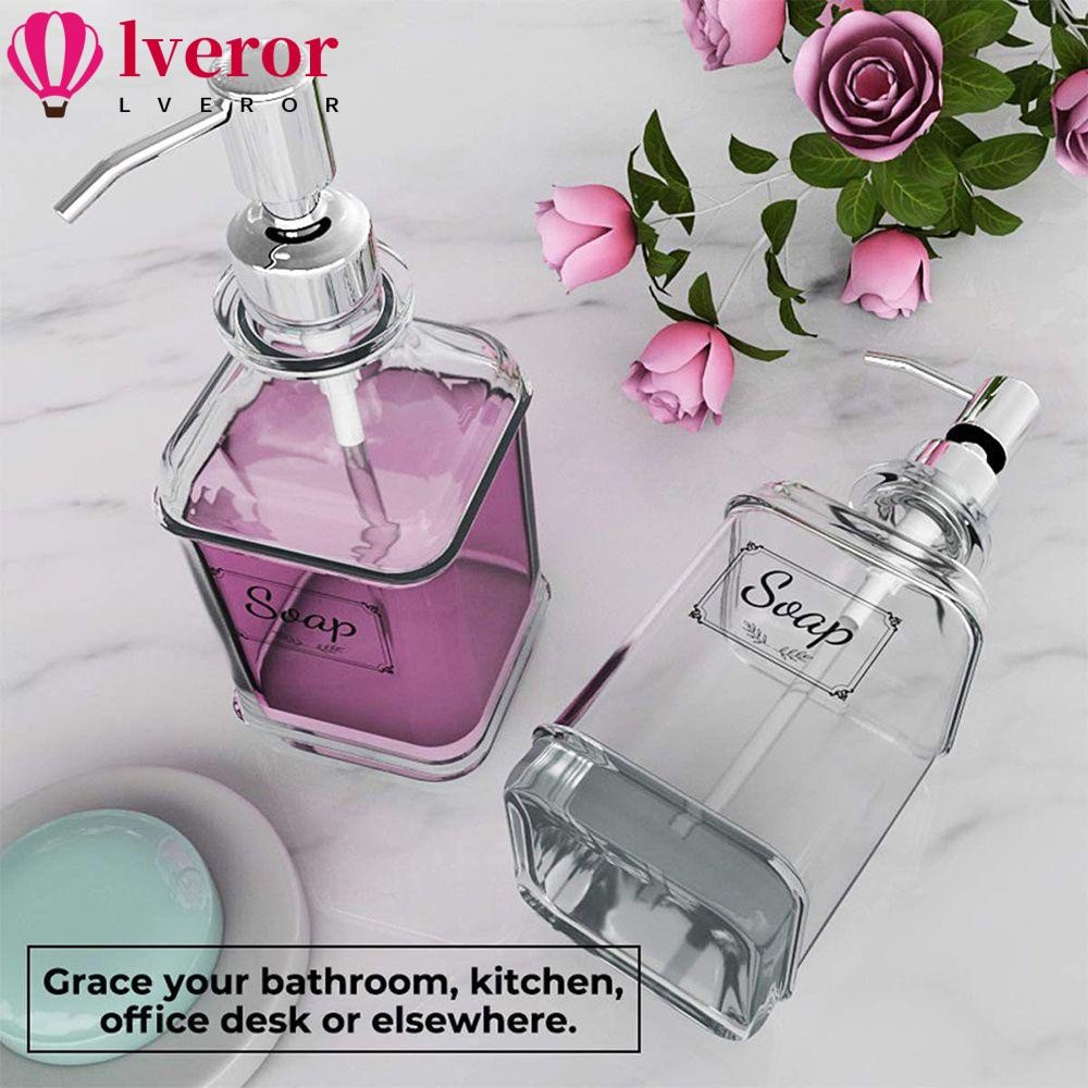 LVEROR 300/550ml ลิควิดโฟม|ปั๊มสแตนเลสขวดแยกแก้วหนาโบราณ | Shopee Thailand