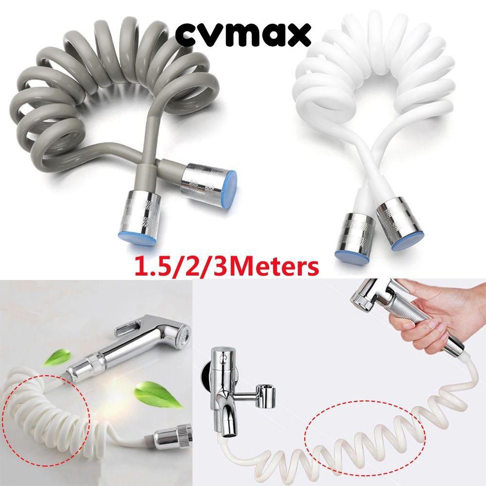 CVMAX 1.5/2/3 เมตรฤดูใบไม้ผลิสายฝักบัวแบบพับเก็บได้สายโทรศัพท์สไตล์ Anti-wrap อุปกรณ์ห้องน้ํา ...