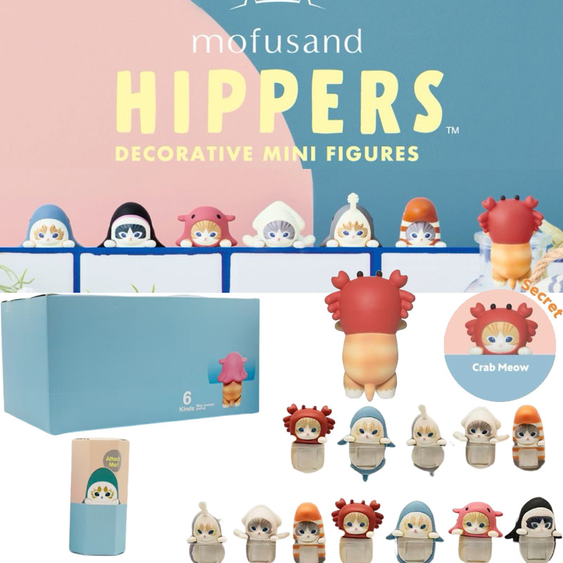 Mofusand Hippers Series ตกแต่ง Mini Mofusand Action Figure กล่องตาบอด ...