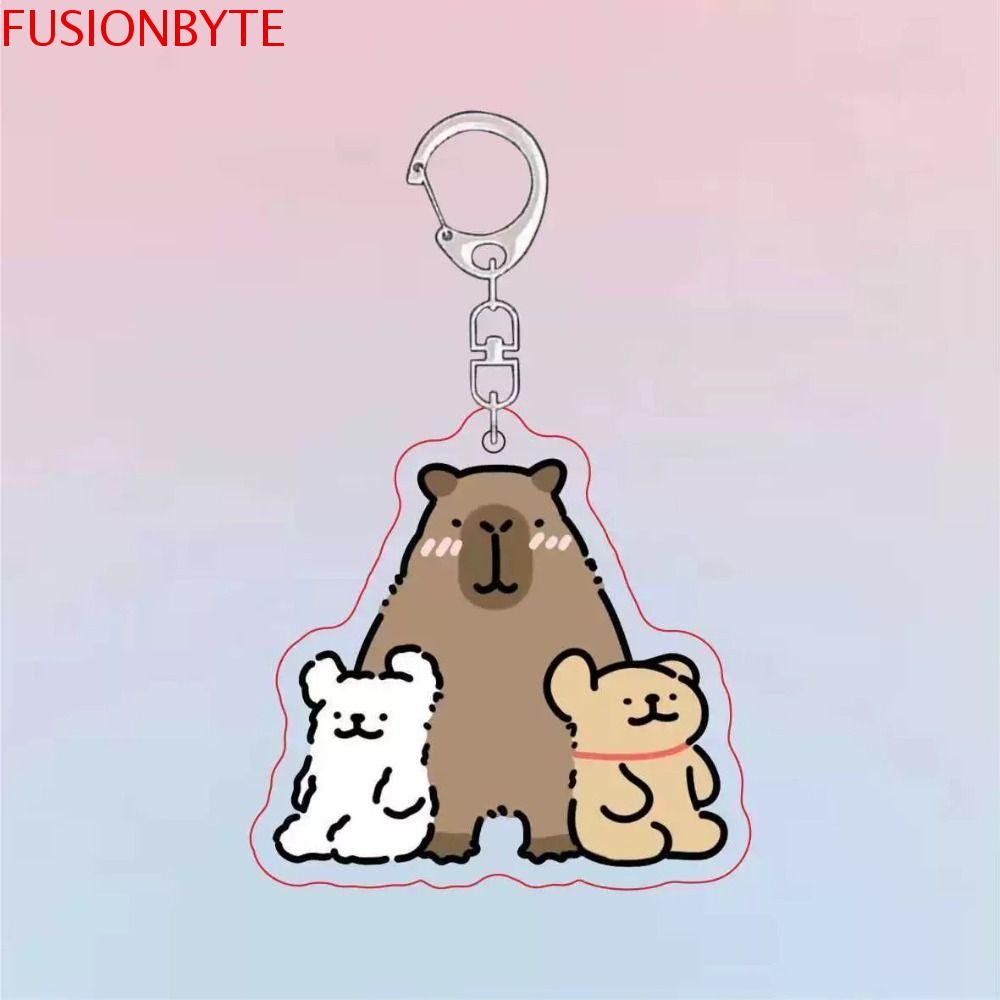 Fusionbyte Capybara พวงกุญแจ, Capybara ลูกสุนัข Capibara กระเป๋าแขวน, Kawaii สุนัขมอลตาส ...