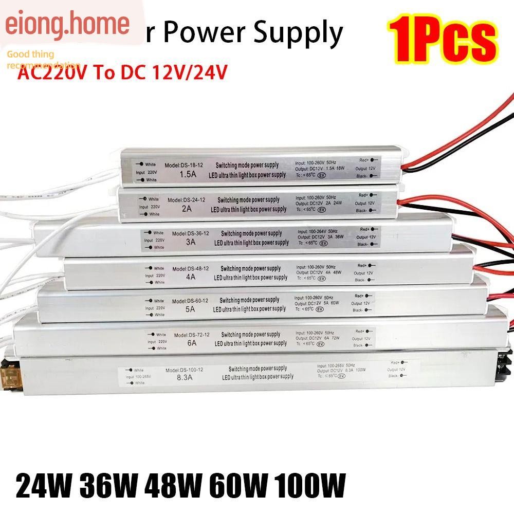 Eiong8686 1 ชิ้น LED Driver Power Supply, สําหรับ LED Light Strip โคมไฟ 24W 36W 48W 60W 100W ...