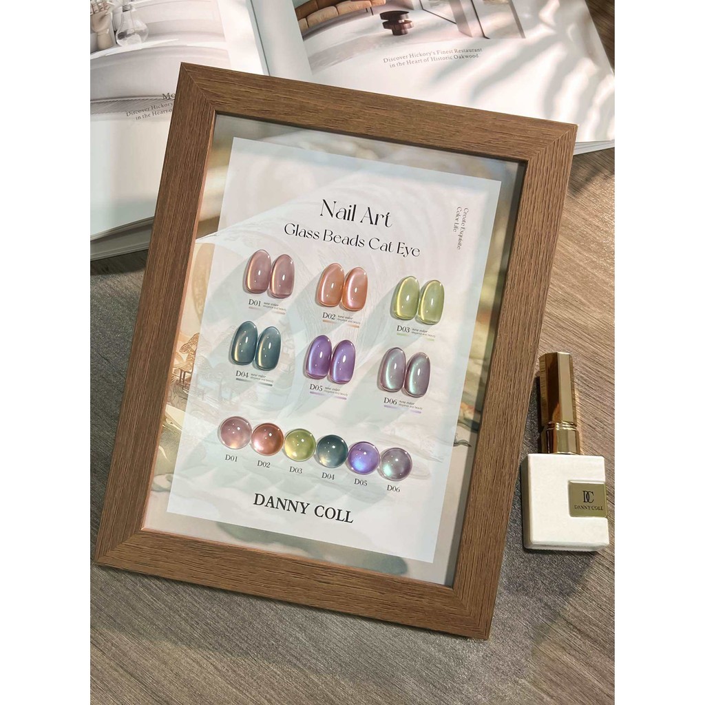 Danny Coll -N86-สีเจลลูกแก้วผ้าไหม สีเจลชุด 6สี พร้อมชาร์จ-ทำเล็บ ...