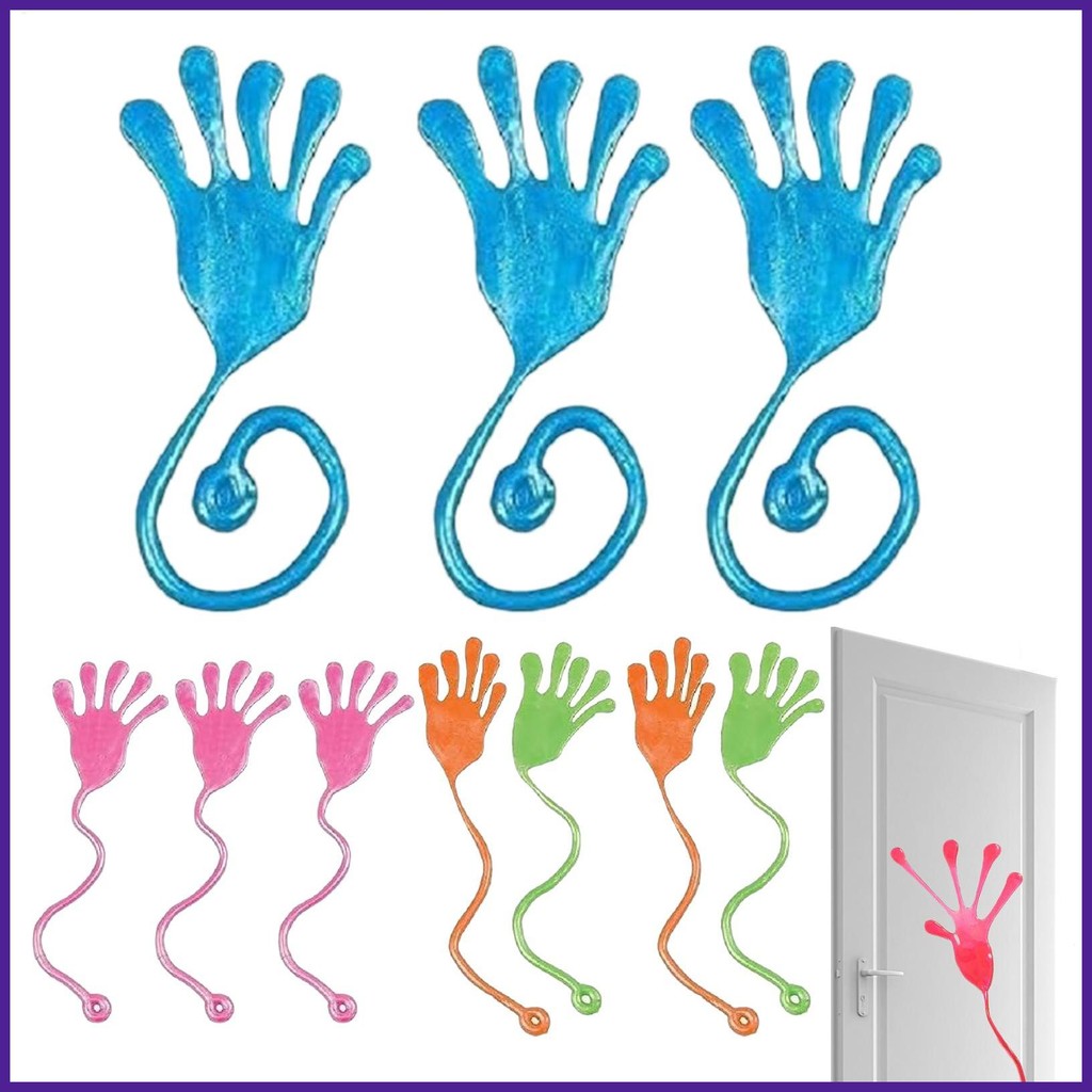 Sticky Wall Crawlers สําหรับเด็ก 10 ชิ้นมือ Fidget ของเล่น Wall Window ...