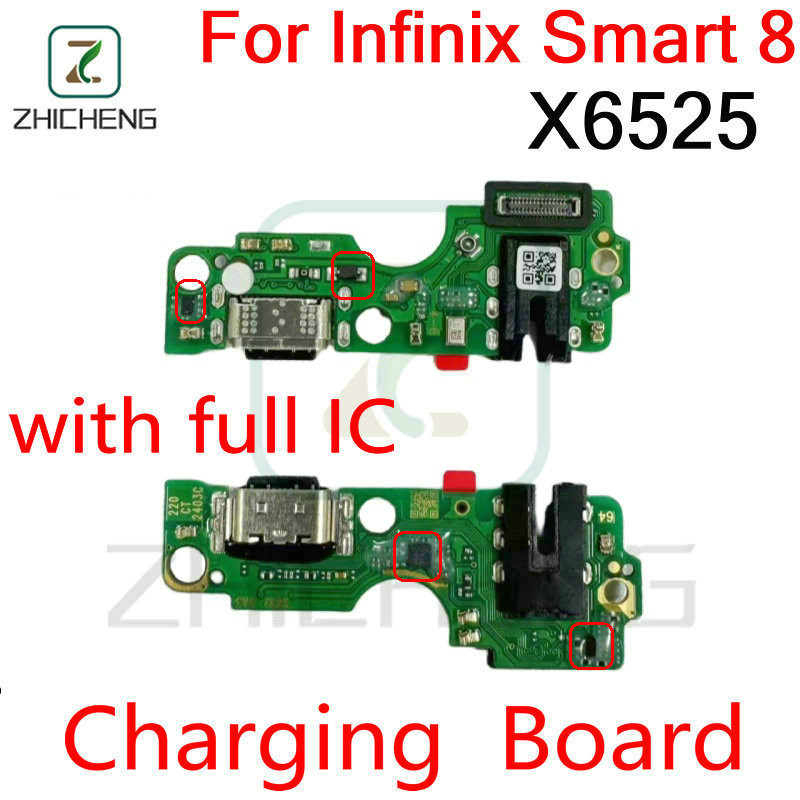 สําหรับ Infinix Smart 8 X6525 USB พร้อมพอร์ตชาร์จ IC เต็มรูปแบบ Dock ...