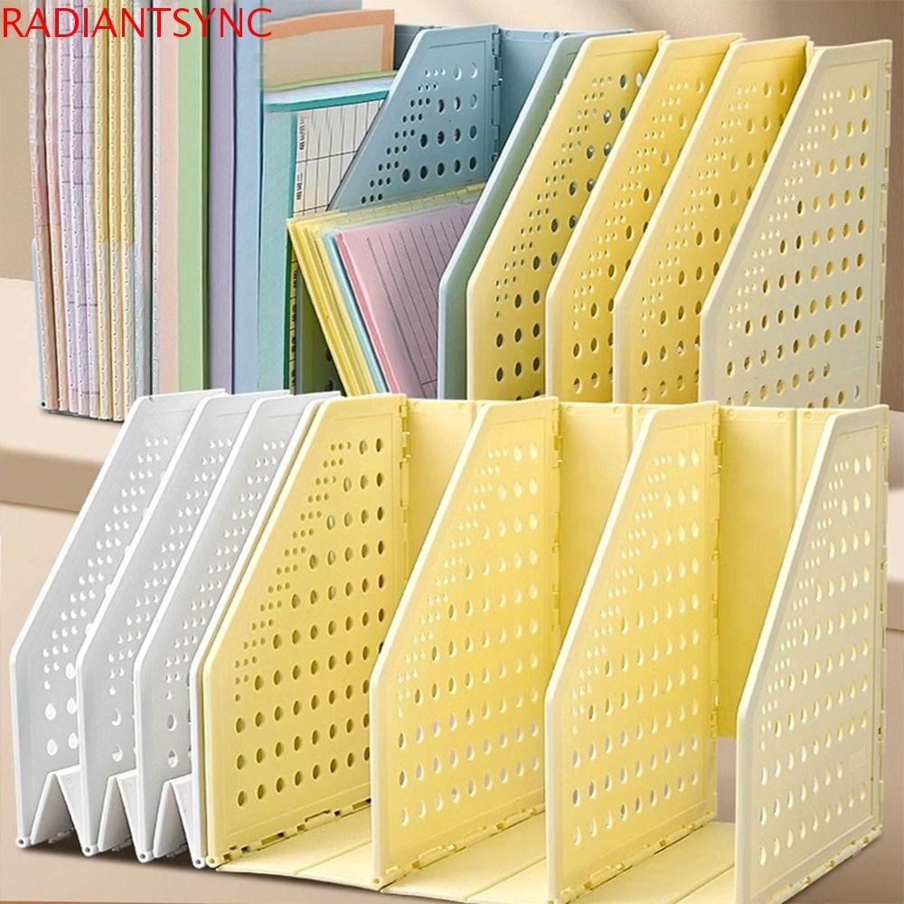 Radiantsync ที่ใส่แฟ้มแบบพับเก็บได้, ที่เก็บแฟ้มชั้นวางหนังสือชั้นเก็บแฟ้ม, เครื่องเขียน ...