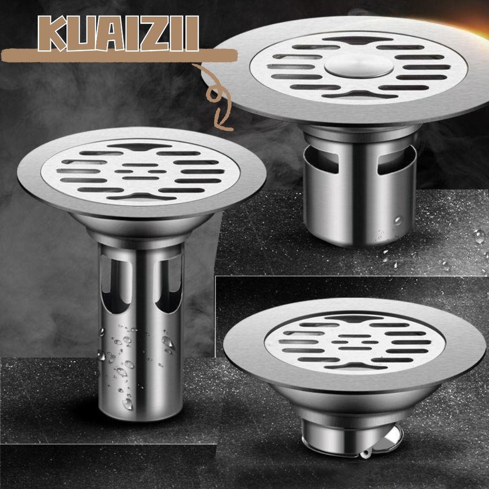 KUAIZII ท่อระบายน้ําชั้นฝักบัว,ตาราง Grate ฝาครอบ Backflow Antiser อ่างล้างจานกรอง, Dectable ...