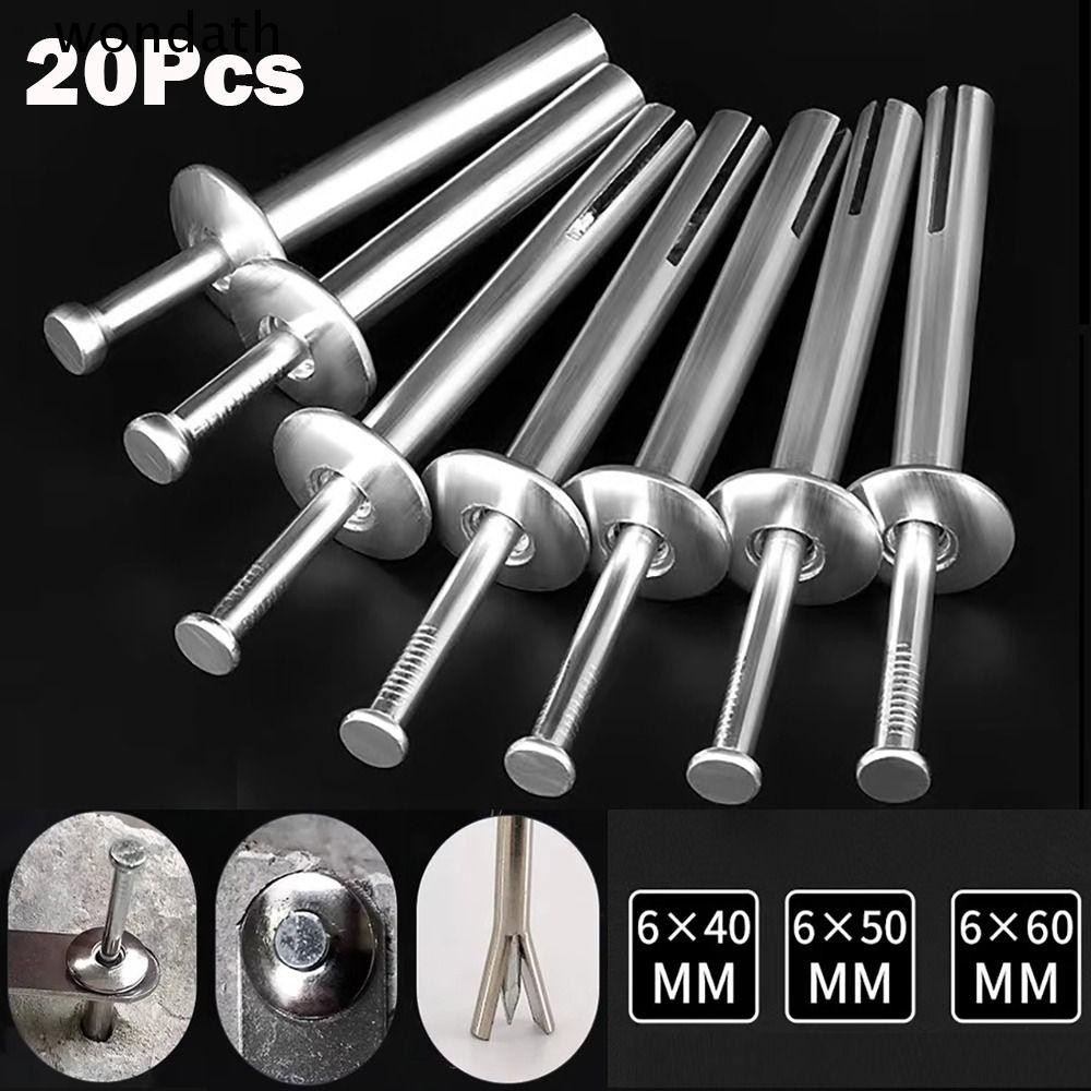 WONDA ค้อนไดรฟ์ Rivet, M6 Knock Type Rivet Assortment Kit, เหล็กยึด ...