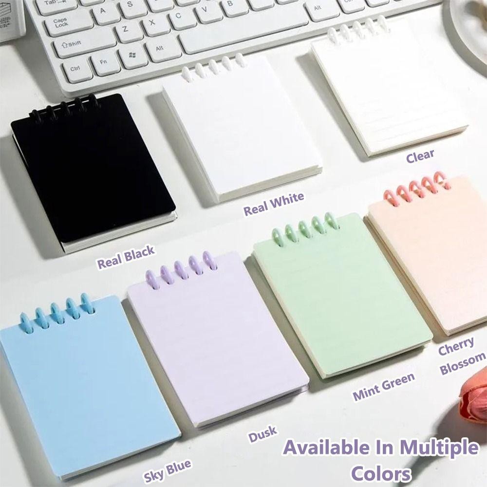 ROSE Pocket Notebook, A7 80Sheets Mini Notebook, คุณภาพสูงหลวมใบแนวนอน Line หน้าด้านใน Square ...