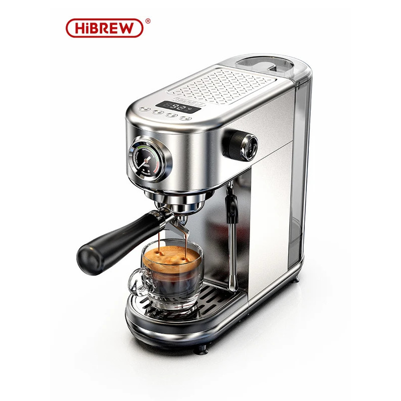 ชงกาแฟเอสเปรสโซกึ่งอัตโนมัติ HiBREW 20Bar ปรับอุณหภูมิได้ เย็น/ร้อน เครื่องชงกาแฟซุปเปอร์สลิม ...