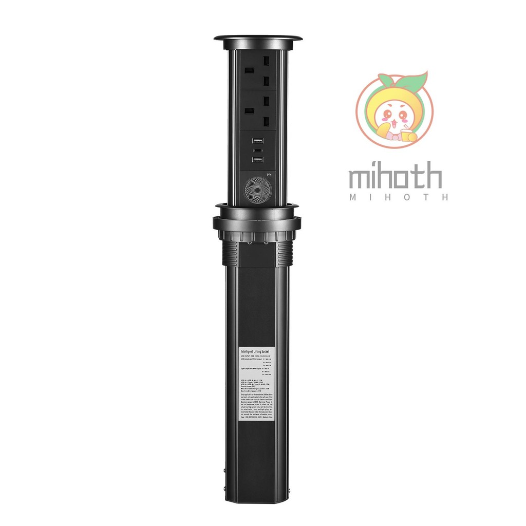 อัจฉริยะ Motorised Pop-Up Socket Surge Protector Power Strip ...