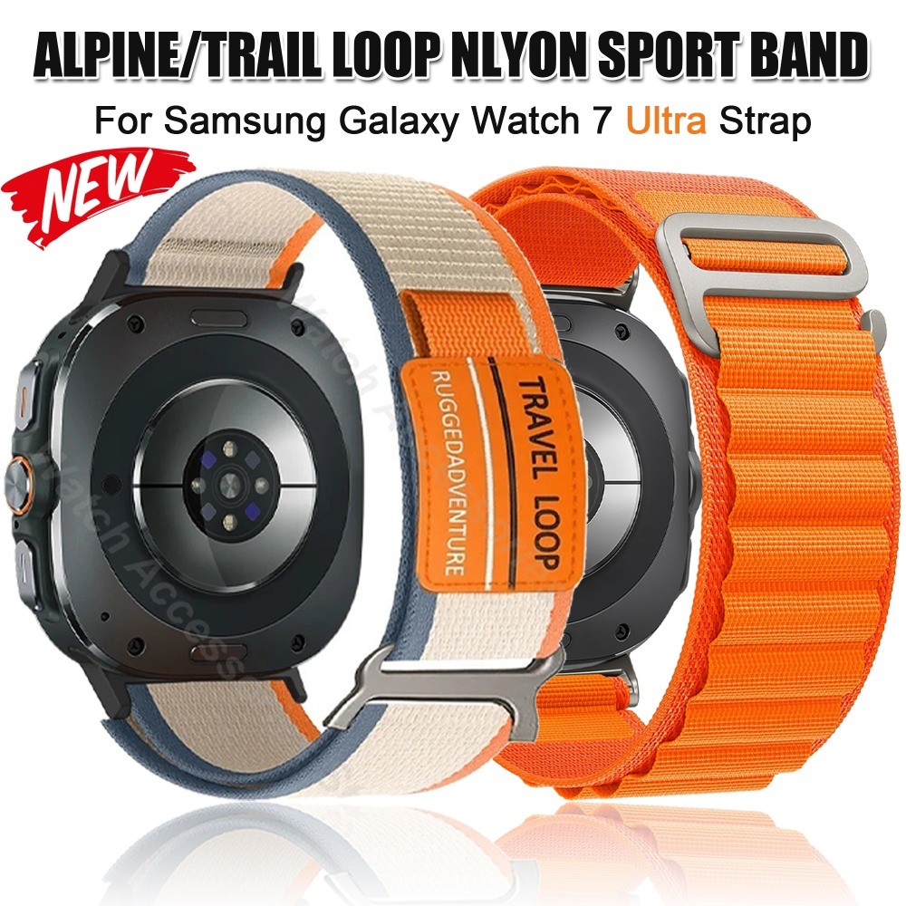 Alpine Loop band สําหรับ Samsung Galaxy watch 7 ultra Strap 47 มม. ...