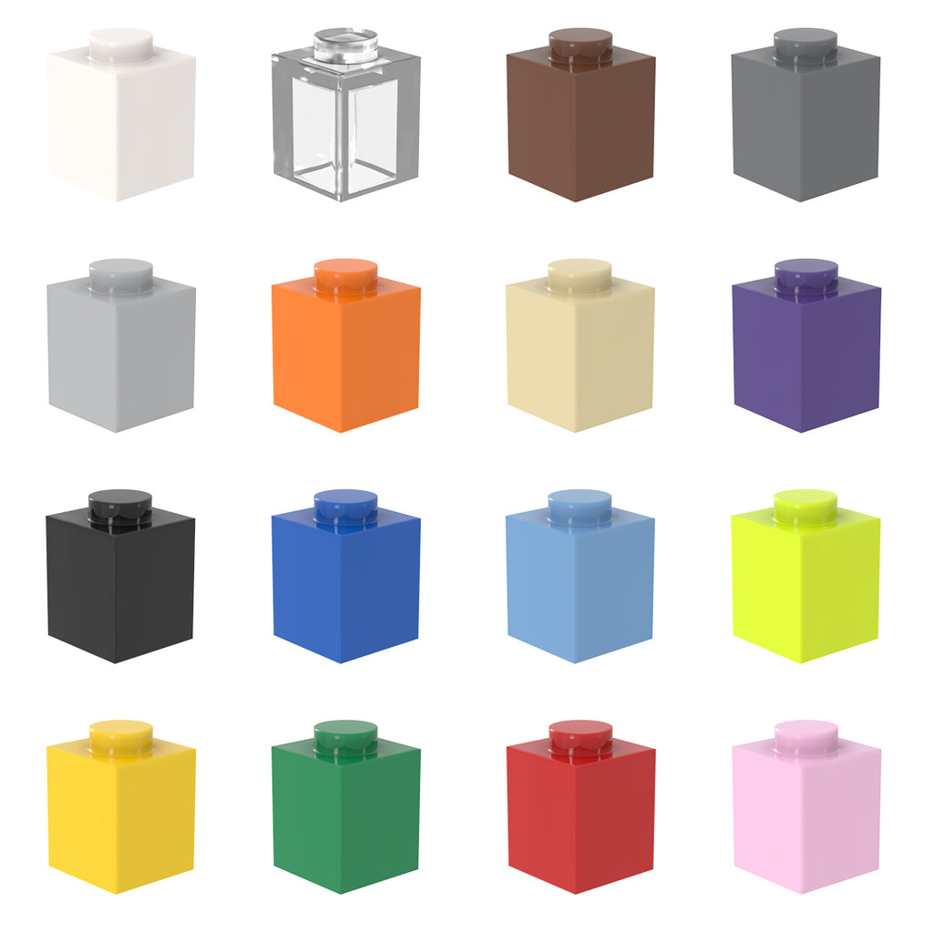 สีสุ่ม 120 ชิ้นคลาสสิก 1x1 DIY Building Blocks หนาตัวเลขอิฐจุดการศึกษา ...