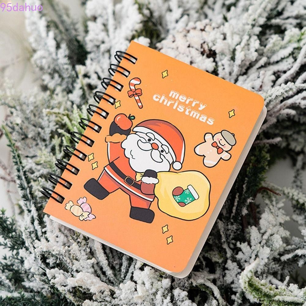 Dahuo 4 ชิ้น/เซ็ต Christmas Coil Notepad,ที่ถอดออกได้หนาหลวม-leaf ...