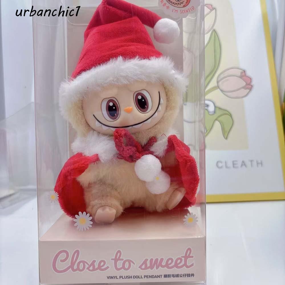 Urbanchic คริสต์มาส Labubu ตุ๊กตา, Santa Claus หมวกสะสม Xmas Labubu ...