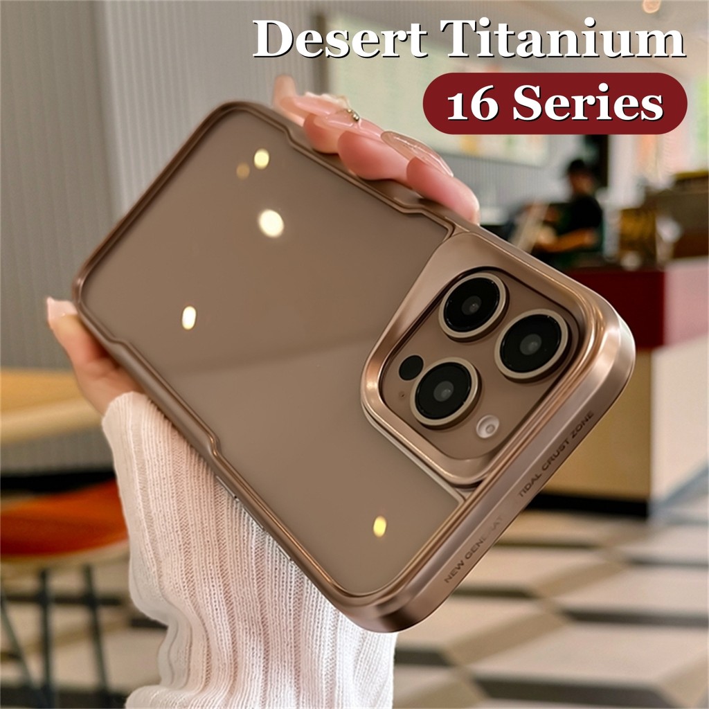 Desert Titanium ArmorกันกระแทกสําหรับIPhone 16 Pro Max 11 12 13 14 15 Pro Max 15 16 Plusปลอกใส ...