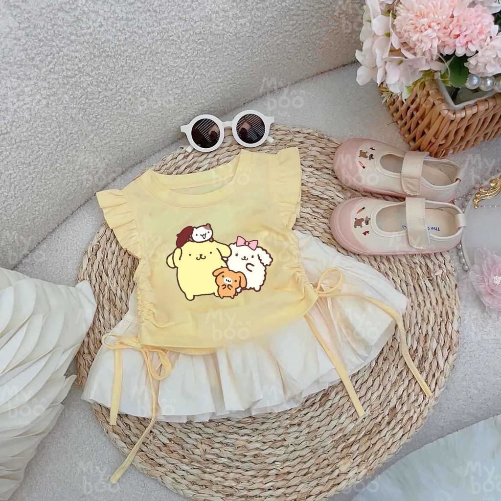 PANG KIDS ชุดเซตลูกสาว กระโปรงบอลลูน 2 ชั้น น่ารักก 0636 | Shopee Thailand
