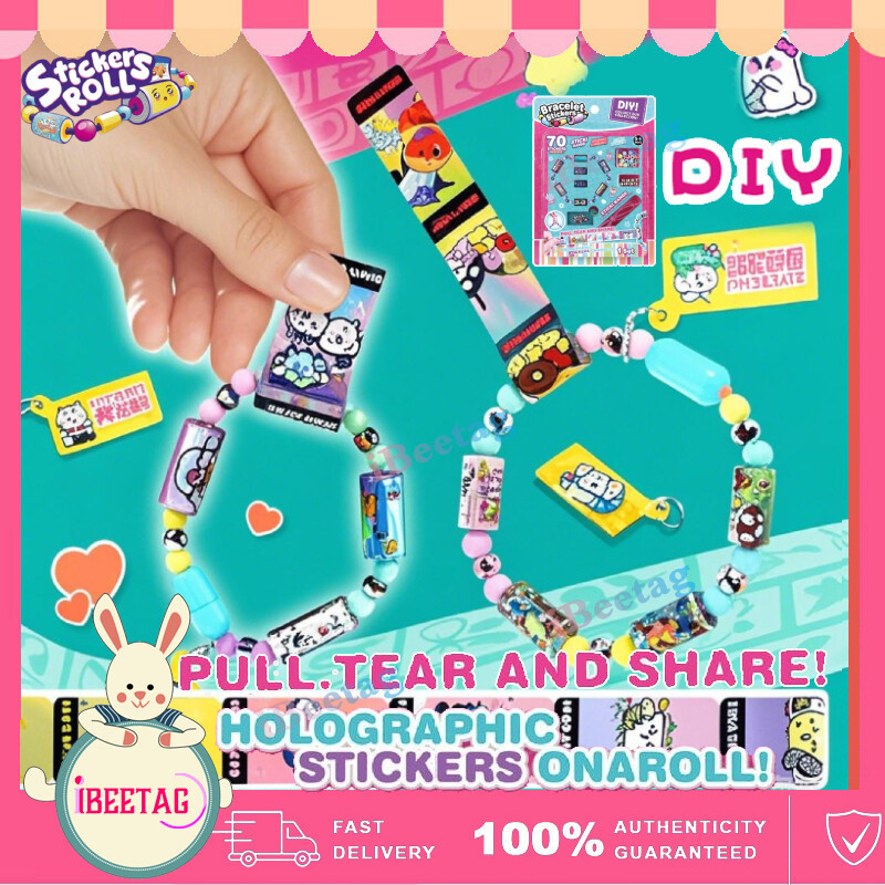 DIY STICKI Rolls Sticky Rolls Bands - Handmade Beading สร้อยข้อมือของ ...