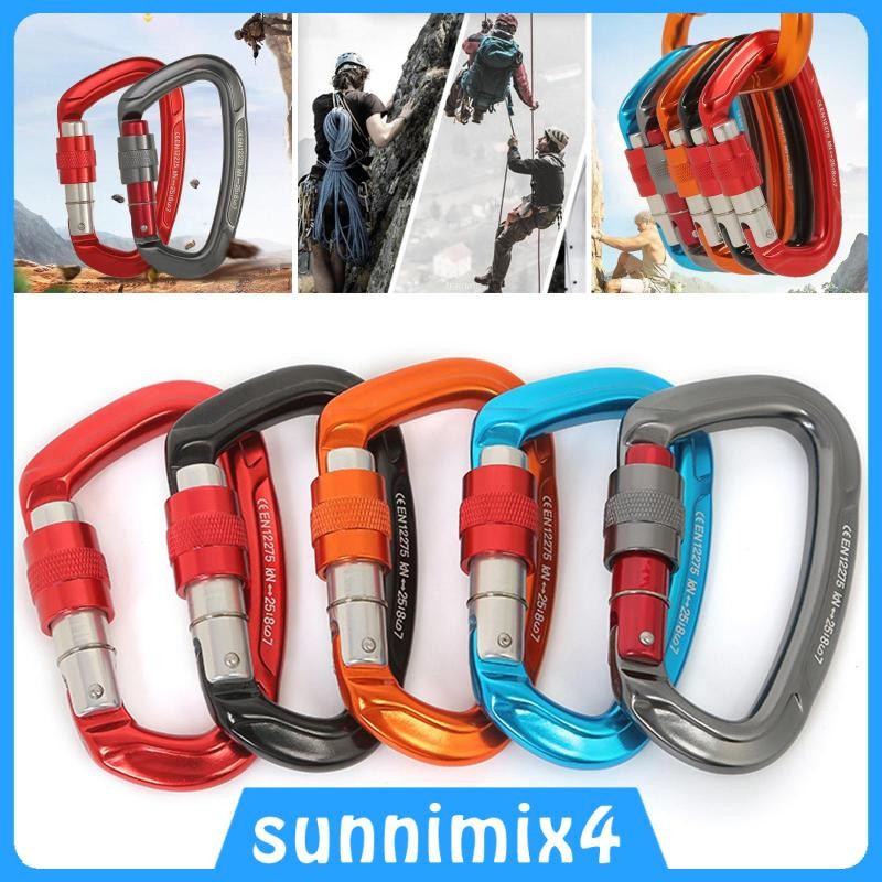 [H2Sports] Carabiner ปีนเขารูปตัว D Rappelling Carabiner หัวเข็มขัด ...
