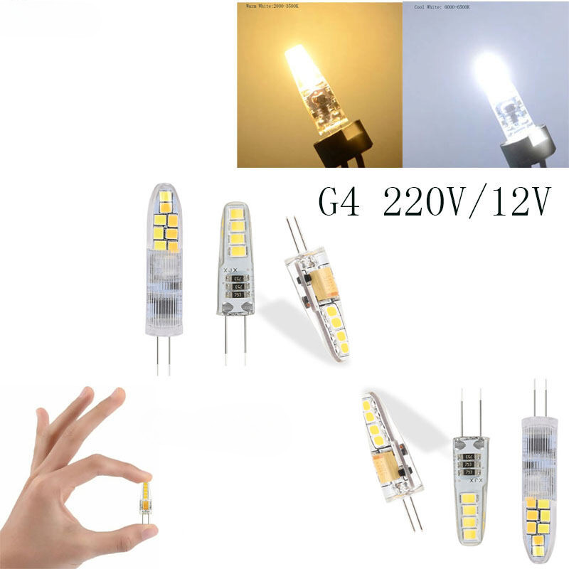 Bzstb Energe- saving G4 หลอดไฟ LED 12V 220V AC DC 1W 1.5W 2w 3w เปลี่ยน 10W 20W 30W หลอดไฟฮาโลเ ...