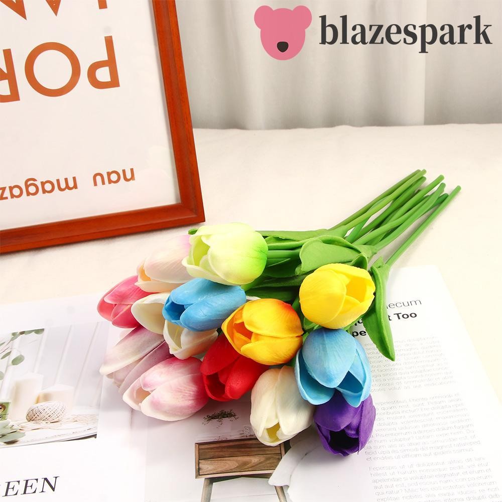 Blazespark ทิวลิป DIY 5 ชิ้นตกแต่งห้องงานแต่งงานพืชประดิษฐ์ | Shopee Thailand