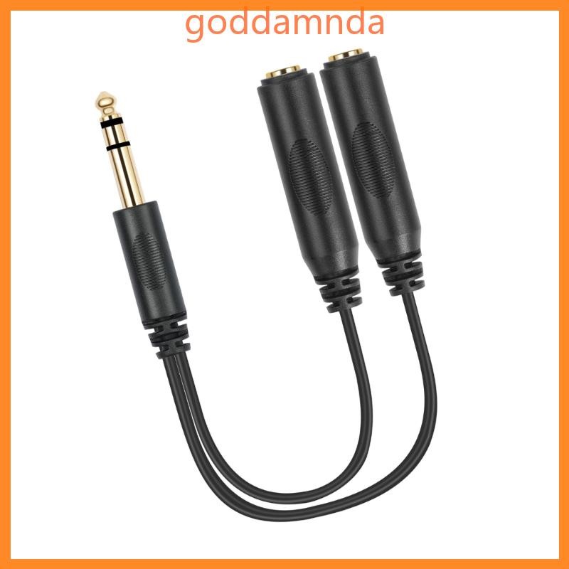 Godd Double Shielded 1 4 นิ้ว TRS สเตอริโอ Splitter Y สาย 1 4 TRS ...