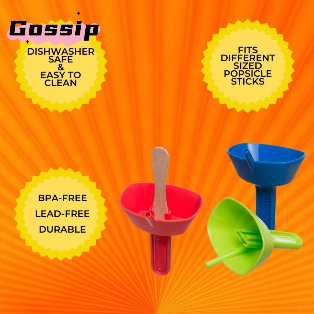 GOSSIP หยดหลักฐานผู้ถือไอติมคู่แช่แข็ง Popsicle Protectors Anti-drip ...