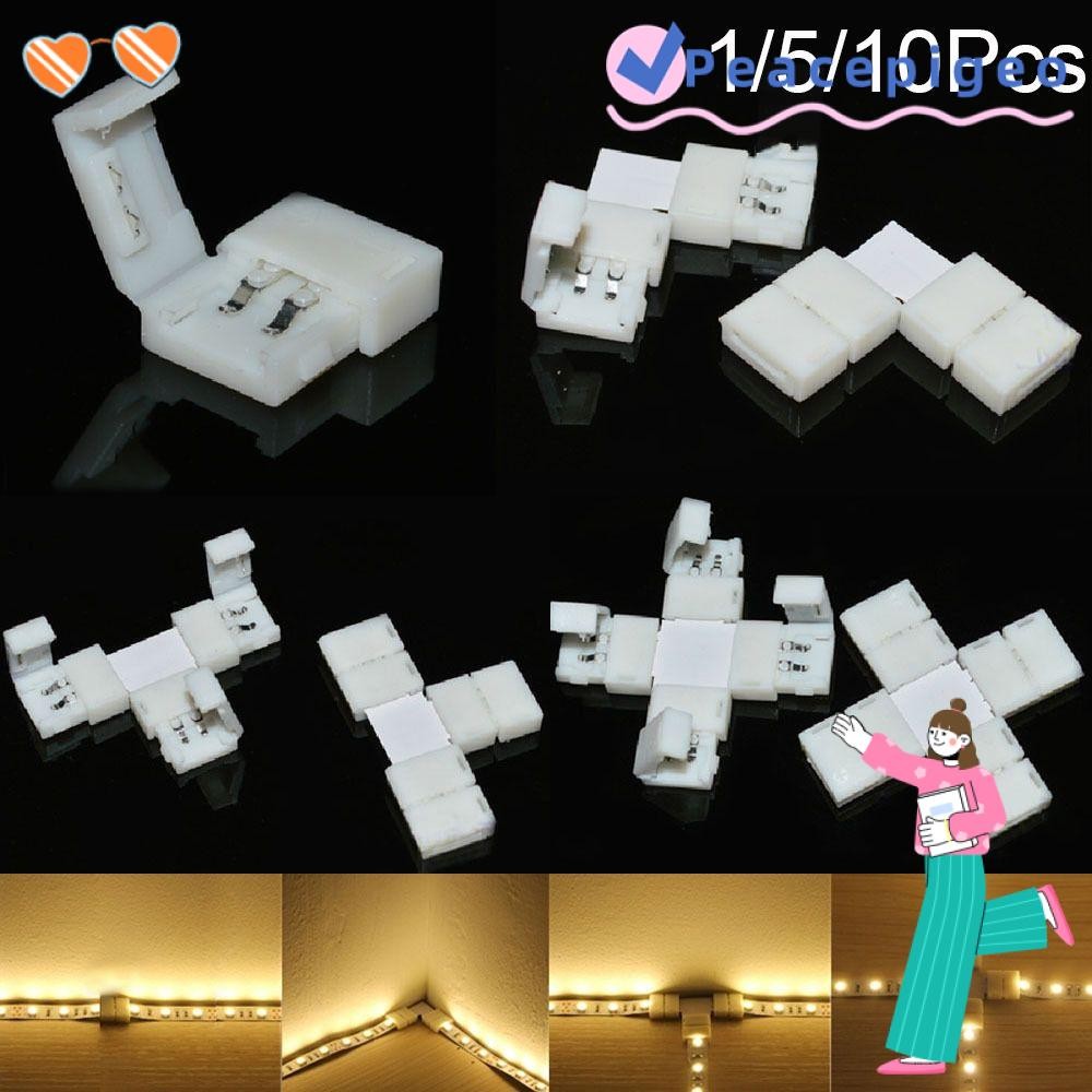 PEACEPIGEO 1/5/10 ชิ้น 2Pin มุม Clip-on Coupler 8 มิลลิเมตร 10 มิลลิเมตร | Shopee Thailand