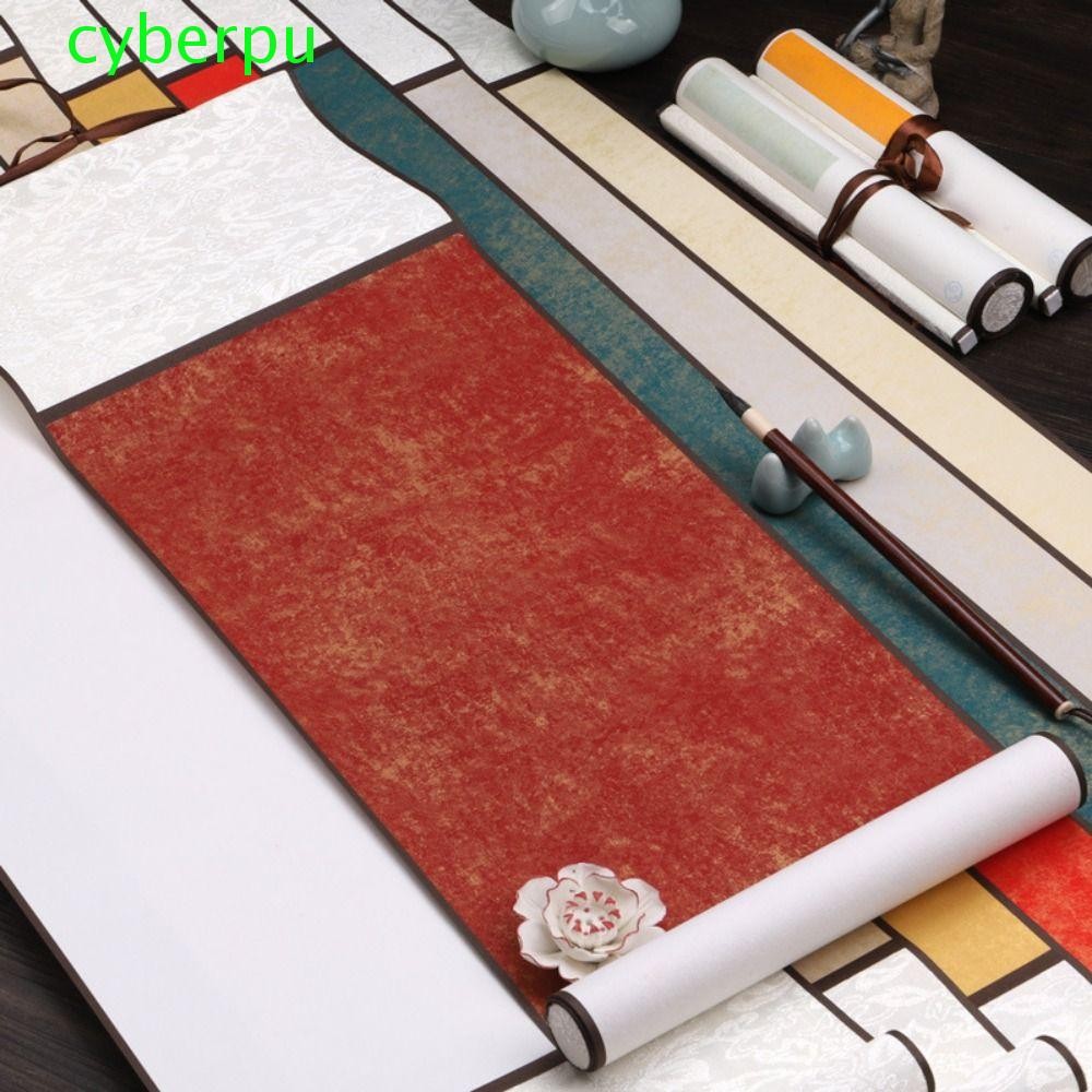 CYBERPULSE Gilded กระดาษข้าว Scroll, Hand-rolling Self-made ของขวัญที่ว่างเปล่าแขวน Batik Scroll ...
